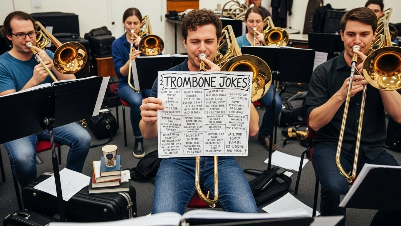 255+ Trombone Jokes That Hit the Right Note Funny Brass Music Humor ...