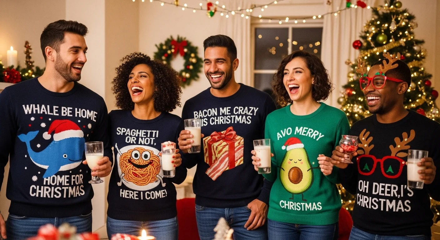 370+ Ugly Sweater Puns That Are Knit to Make You Laugh Hilarious ...